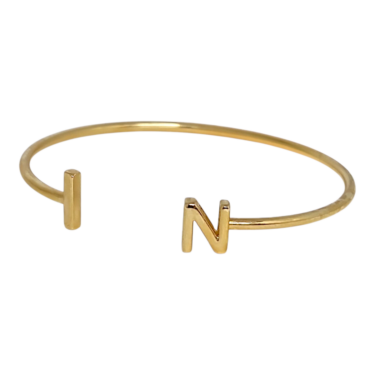 Esclava Inicial Lisa Oro – María José Valdivieso Joyas