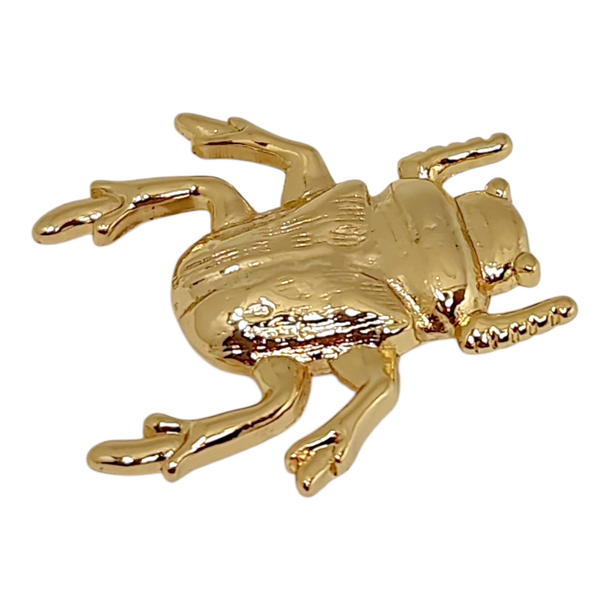 Prendedor Pin Escarabajo Oro 18k 3cm - Pin Decorativo Bañado en Oro ...